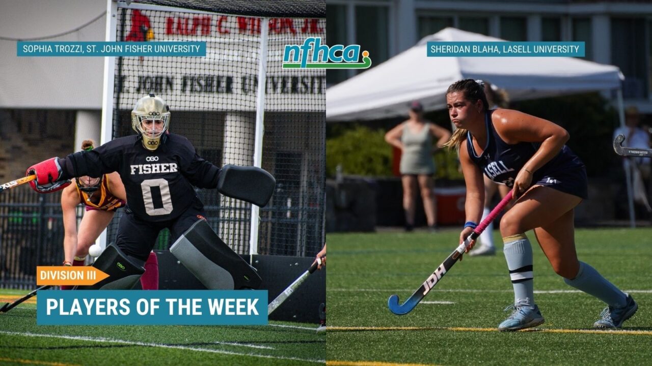 Trozzi, Blaha | NFHCA DIII National Players of the Week
